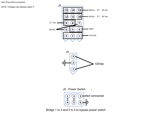 Atari Power Brick/ AR II Schematic | Museum of the Game Forums