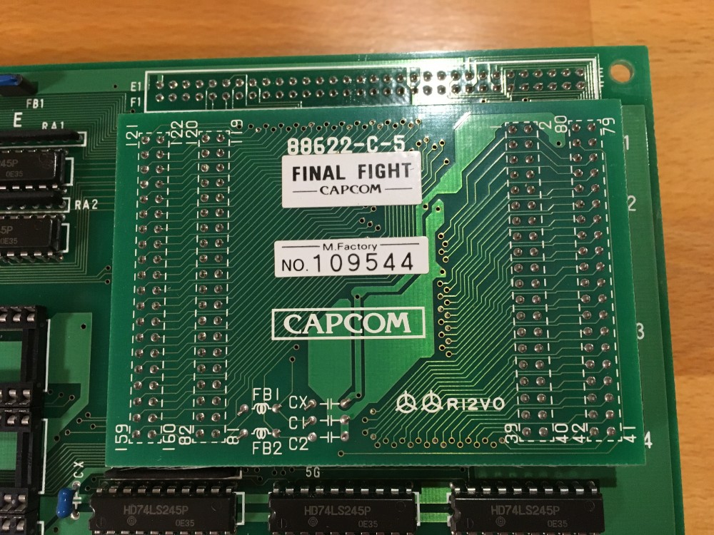 SOLD - PARTS - Capcom Final Fight PCB | Museum of the Game ...