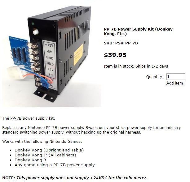 Nintendo PP-7B power supply voltages | Museum of the Game® & International Arcade Museum® Forums
