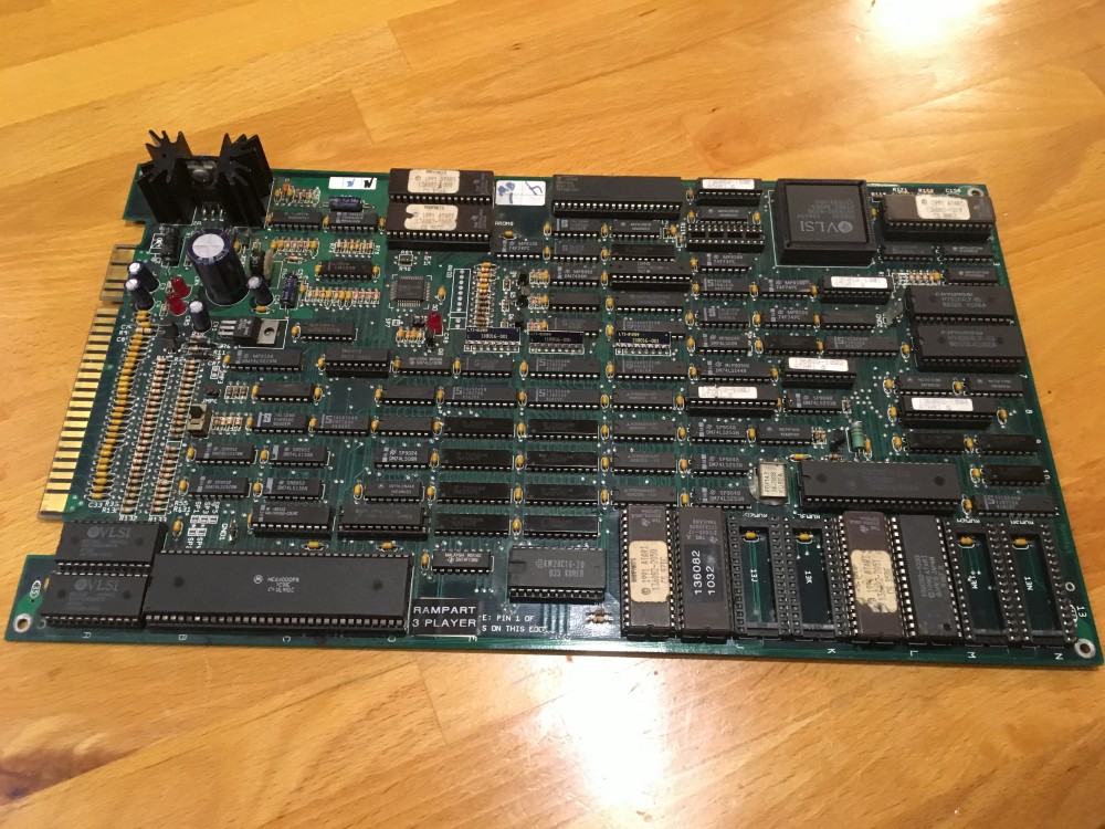 SOLD - PARTS - Rampart 3 Player Trackball PCB | Museum of the Game ...