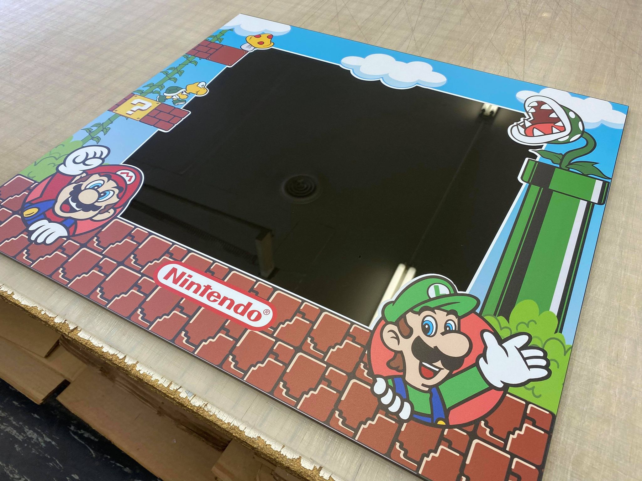 Custom Super Mario Bros. Marquee and bezel, designed by me. | Museum of ...