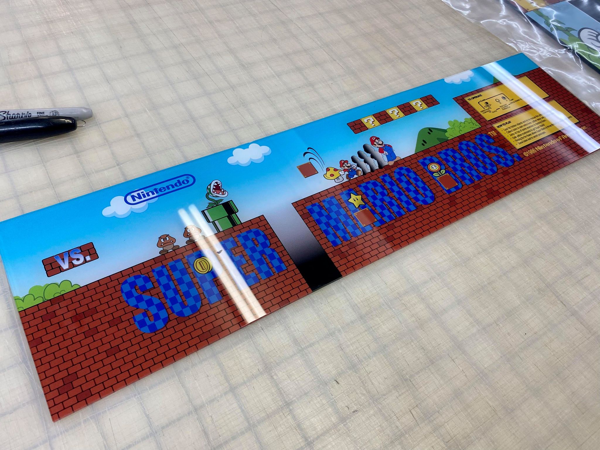 Custom Super Mario Bros. Marquee and bezel, designed by me. | Museum of ...