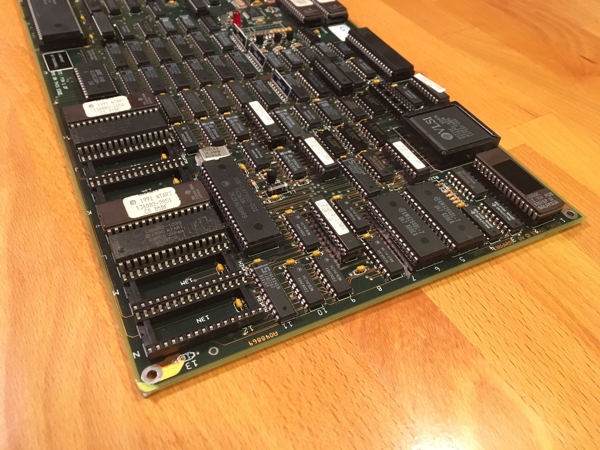 SOLD - PARTS - Atari Rampart 3 Player Trackball PCB | Museum of the ...